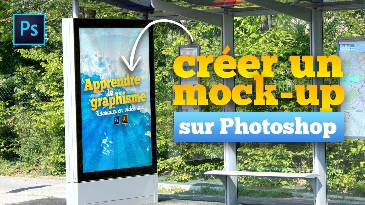 [Photoshop] : Comment créer un MOCK-UP ? - YouTube
