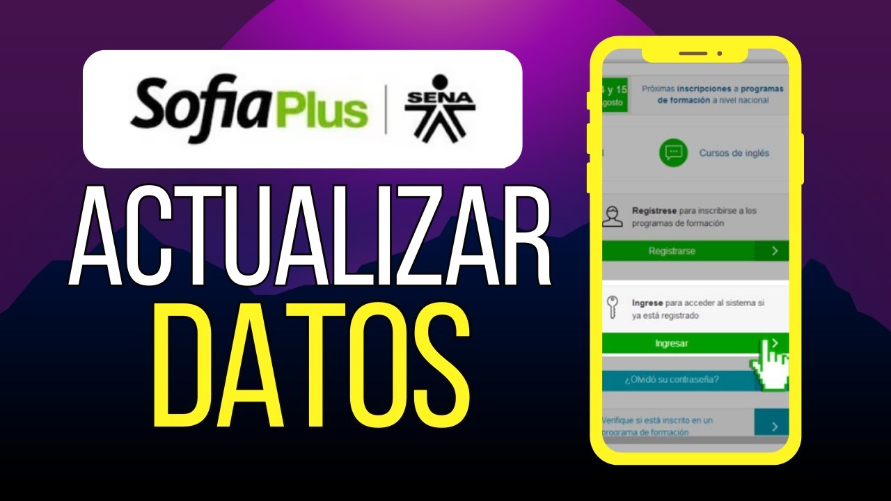 Cómo Actualizar Datos En Sofía Plus - YouTube