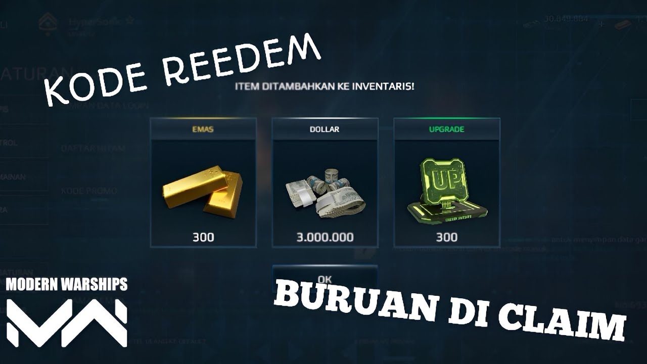 Kode reedem terbaru bulan Oktober 2022 | Modern warship - YouTube