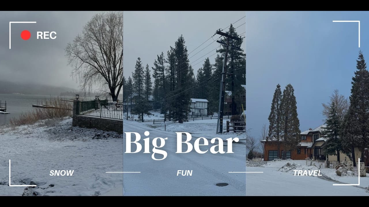 Big Bear Lake, California | Snowfall in Big Bear. - YouTube