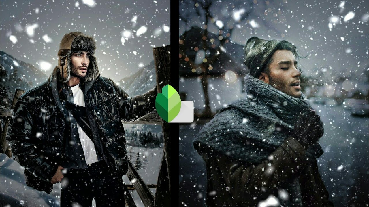 Snapseed Amazing Winter Snowfall Effect Editing | Snapseed Tutorial ...