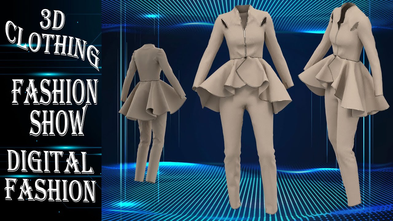 3D Spencer jacket Digital costume Fashion Show 3D clothes design ...