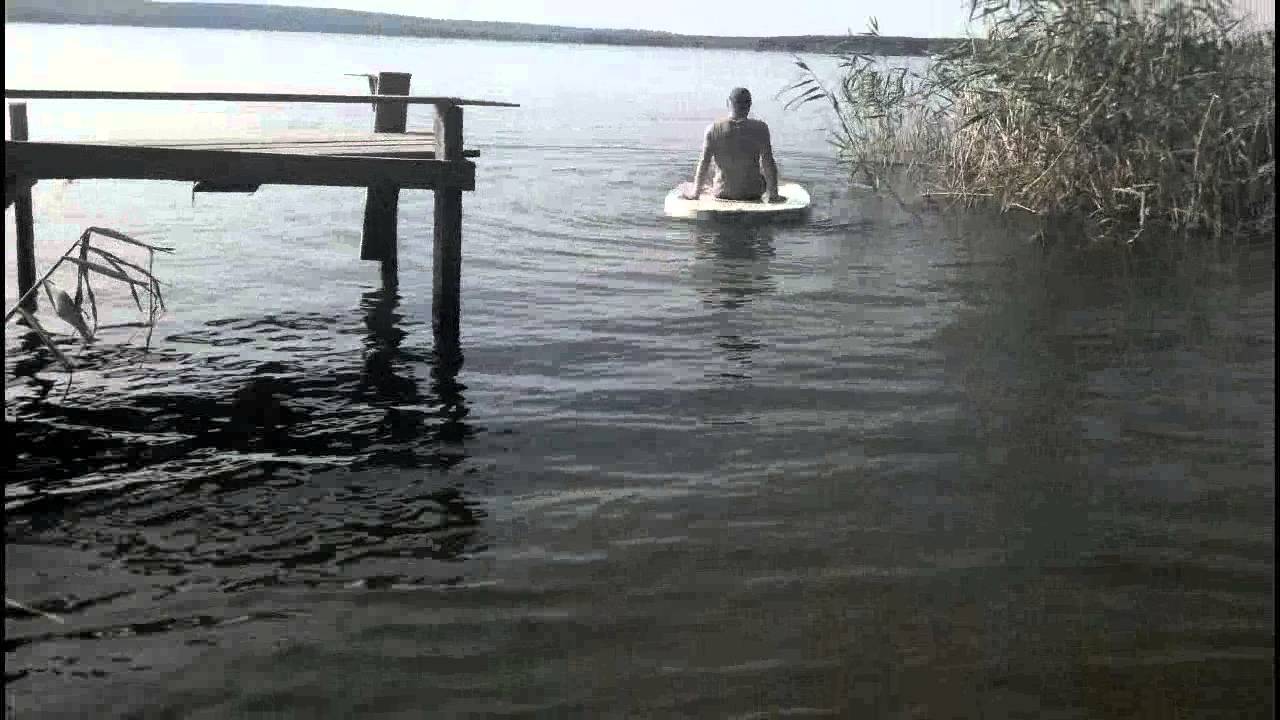 Homemade fishing float. First run. - YouTube