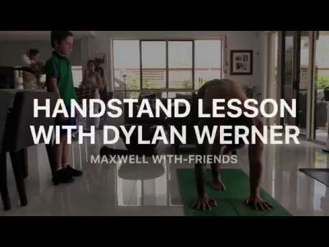 Yoga handstand with Dylan Werner - YouTube