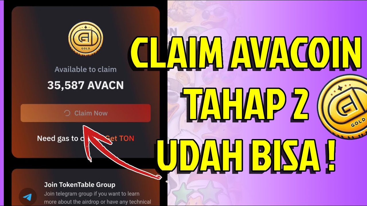 CARA CLAIM AIRDROP AVACOIN PERIODE KE DUA ! - YouTube