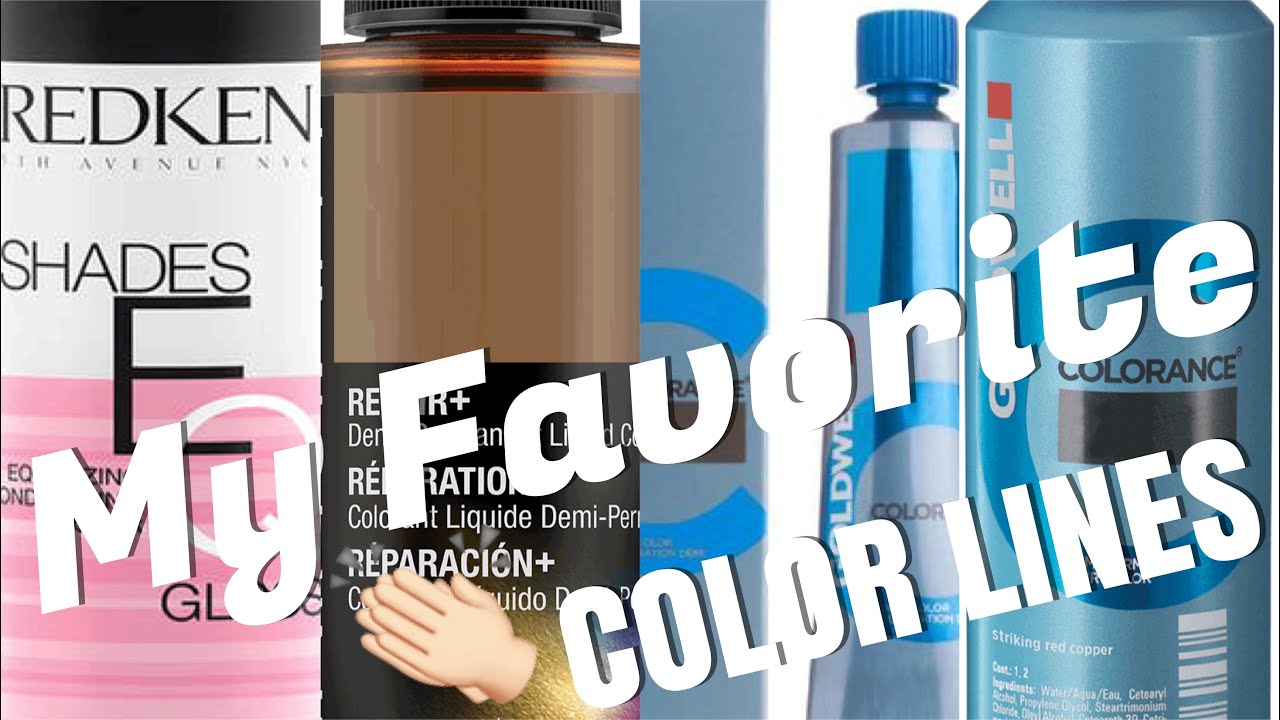 MY FAVORITE HAIR COLOR LINES!!! - YouTube