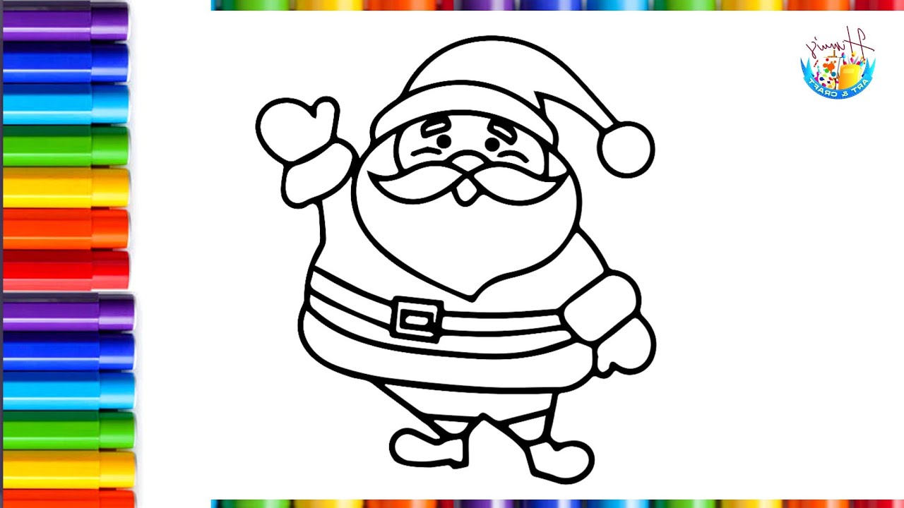 How to Draw Santa Claus Easy | Step by Step Santa Claus Drawing ...
