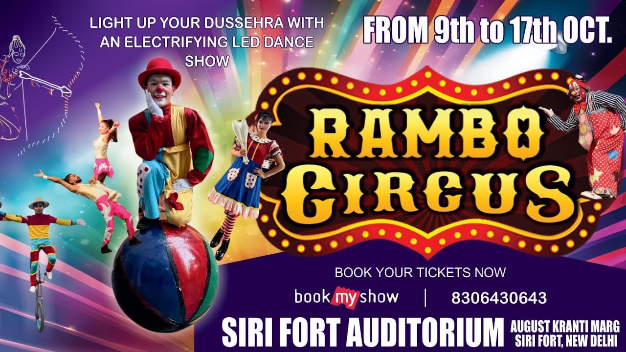 Rambo Circus Sirifort Auditorium Oct 24 - YouTube