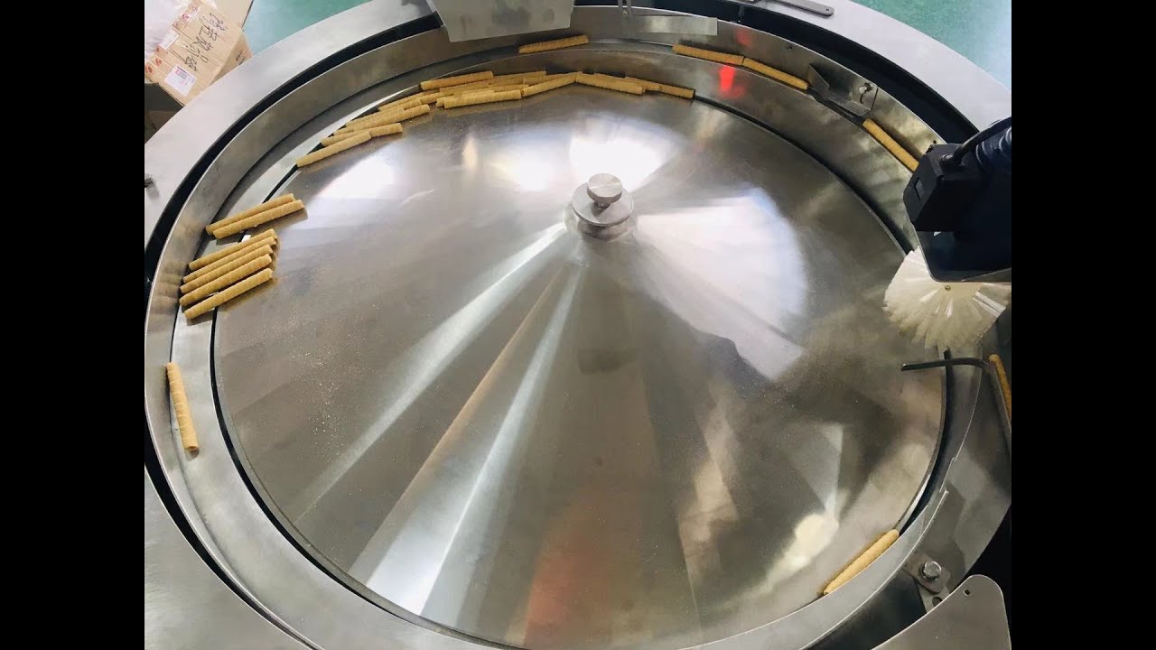 Wafer stick /egg roll packaging machine disk turntable type, wafer ...