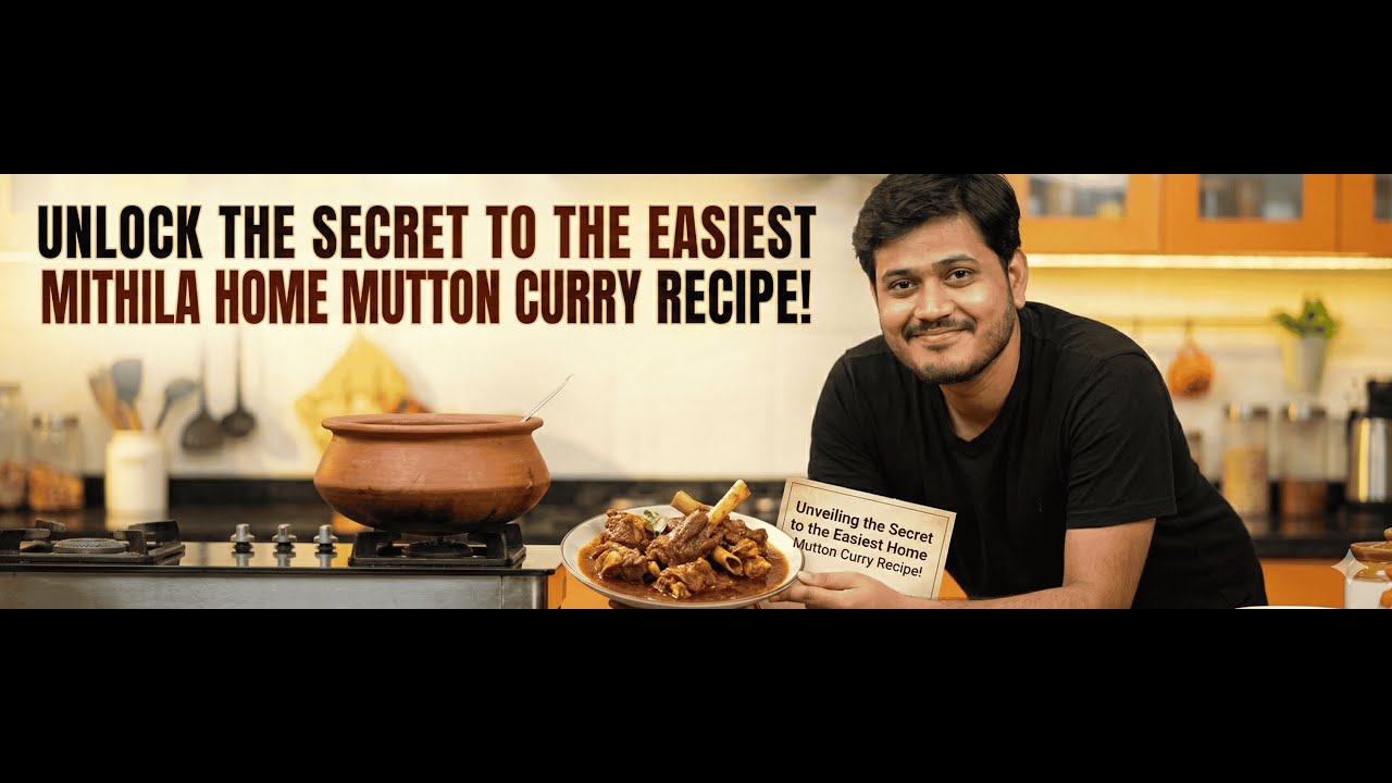 Mithila traditional home mutton curry recipe l मिथिला के घरेलू मीट की ...
