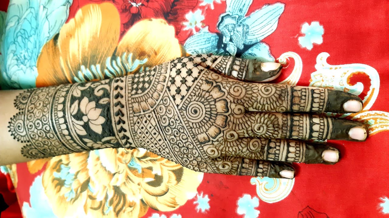 mehedi desing/back hand mehedi desing/bridal mehedi desing - YouTube