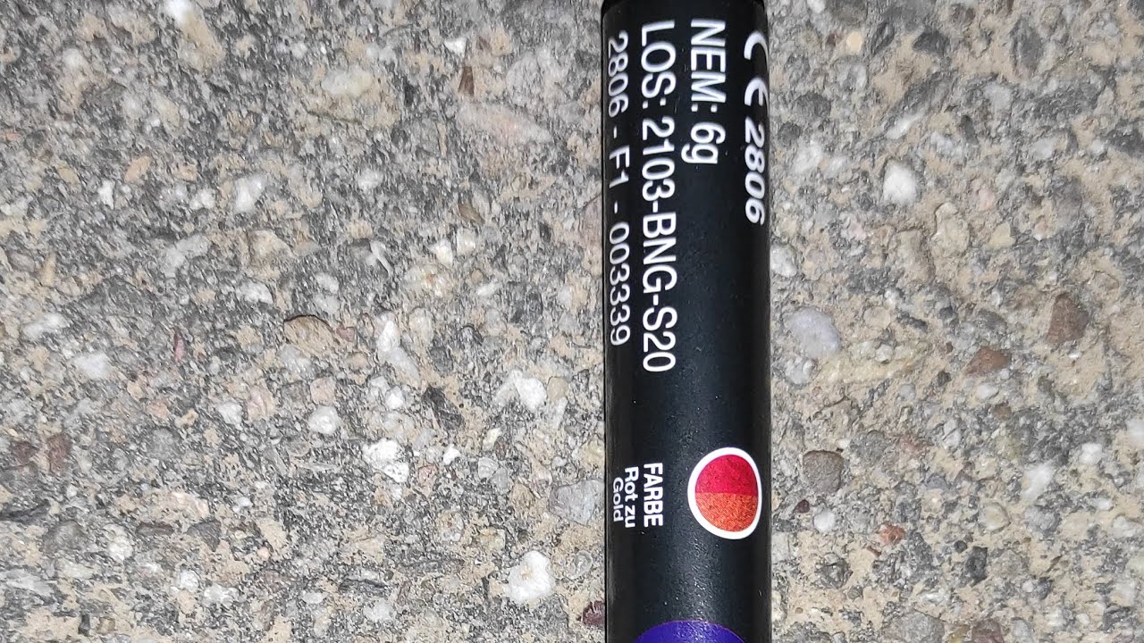 Bengalo Rot zu Gold Pyroweb - YouTube