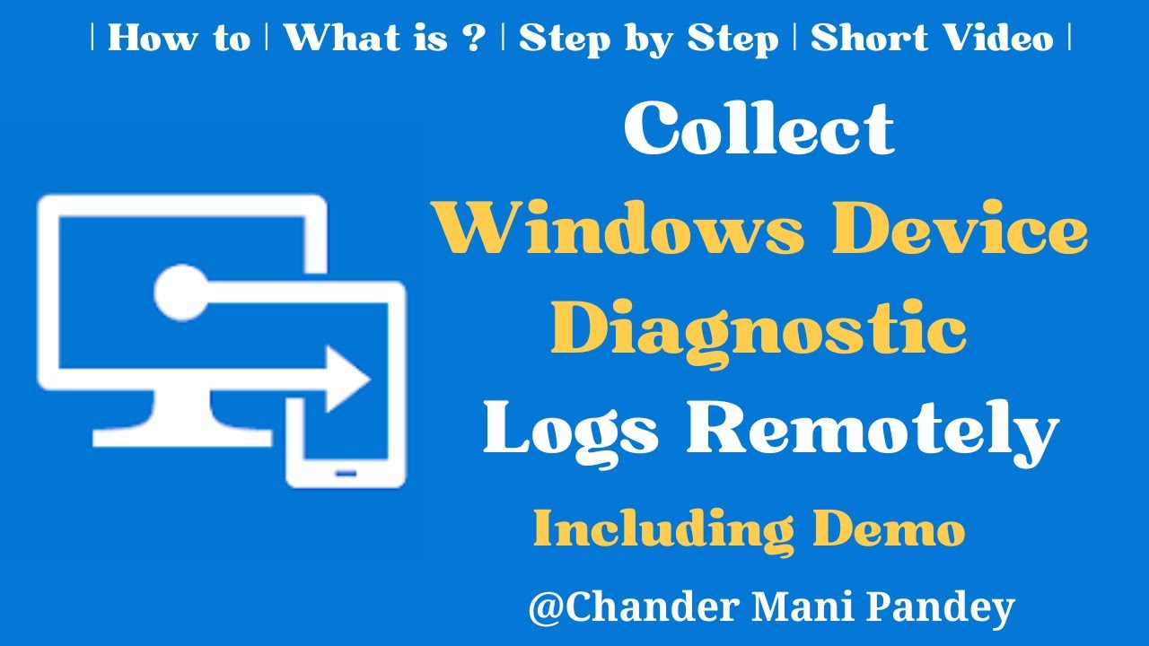 Collect Intune Device Diagnostic Logs Remotely - YouTube