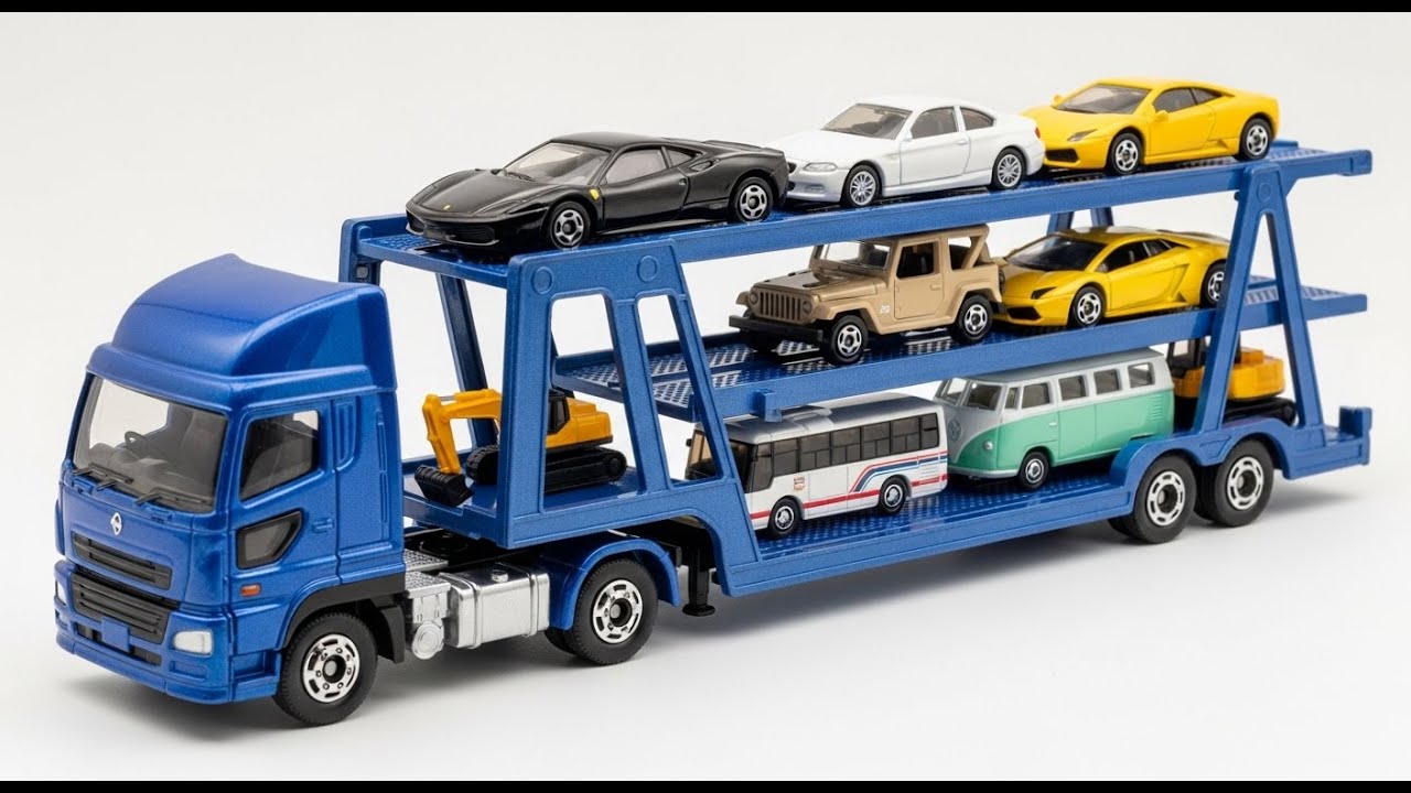 トミカの歌を歌いながらトミカをプレイ - Tomica Songs Playlist 2025 - YouTube