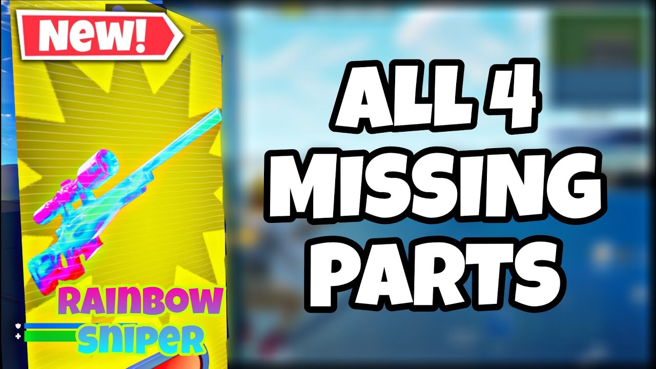 rainbow sniper all 4 parts in 1v1 with every gun - YouTube