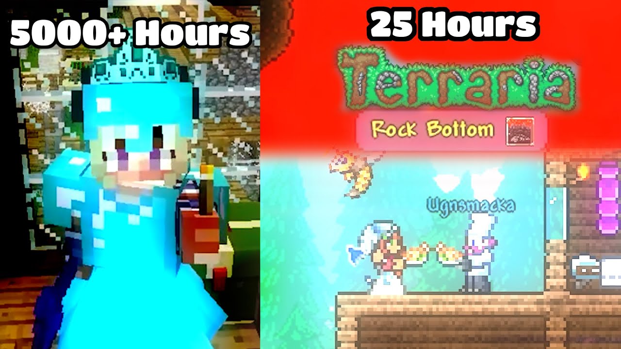 We reached rock bottom... but we got pad thai!!! (First time terraria ...