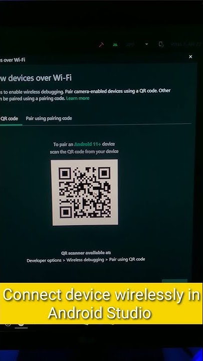 How to connect phone to android studio wirelessly | #shorts | # ...
