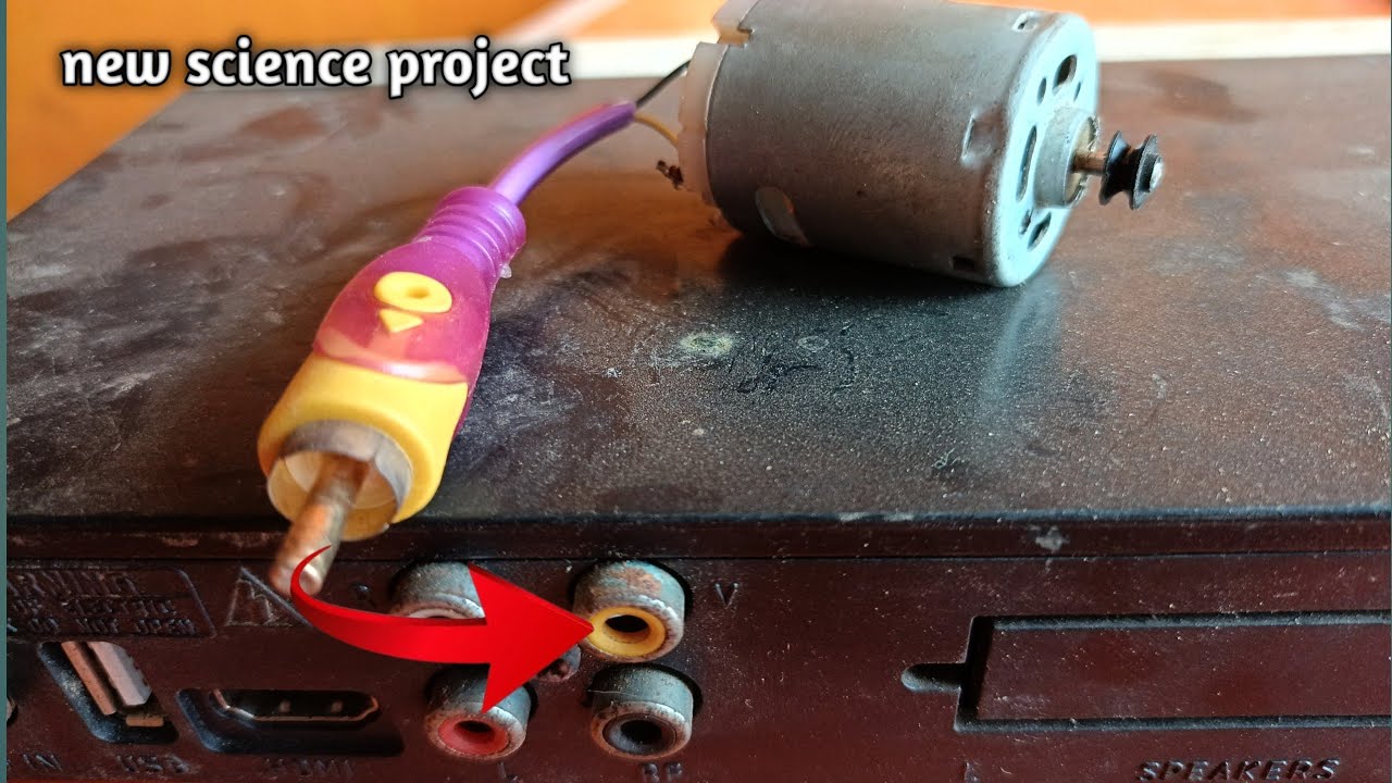 DTH box & DC motors!av output signal||this projects for free energy ...
