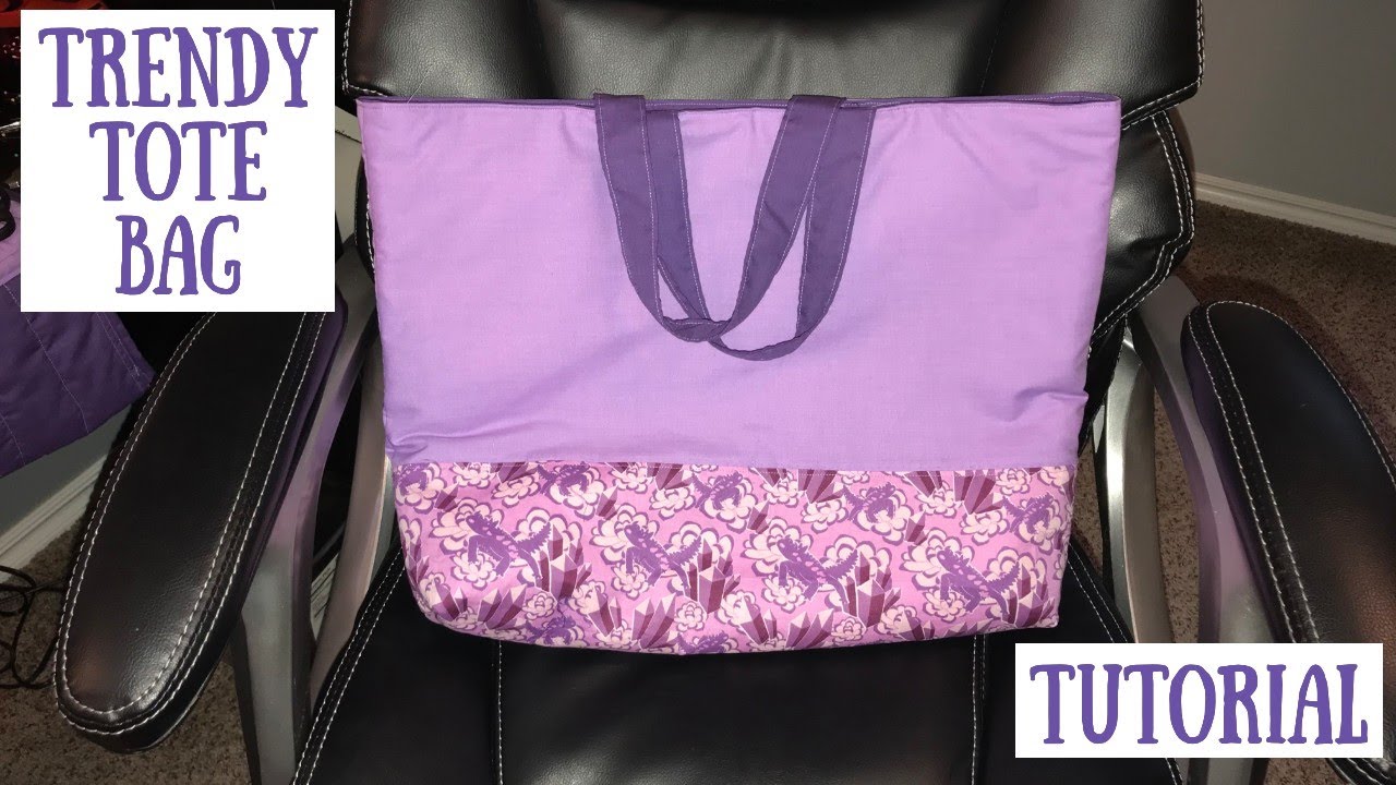 Im A Trendy Tote Bag Tote Bag Diy Tutorial Youtube 1077