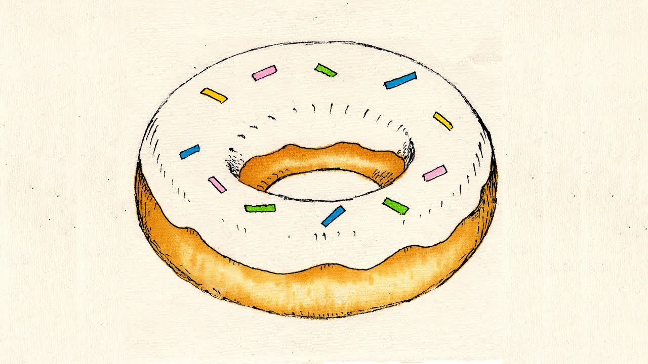 Learn How to Draw Doughnut Step by Step- Doughnut Drawing/Doodle - YouTube