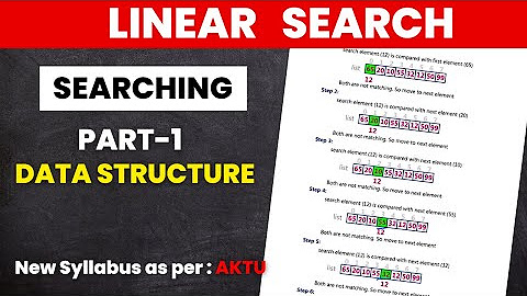 Data Structure Unit - 3 (Searching & Sorting ) - YouTube