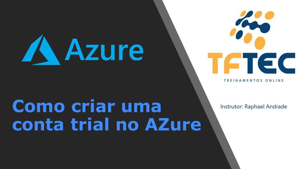 Como criar uma conta trial no Azure - YouTube