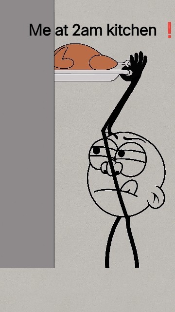 Me at 2am kitchen!!! #shorts #animation #funny #comedy #entertainment # ...