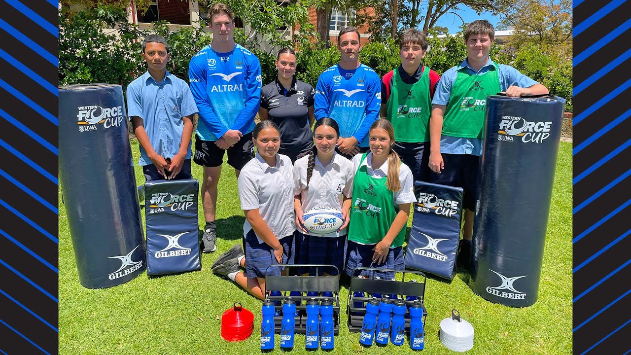 Western Force Rugby Packs | Aranmore Catholic College - YouTube