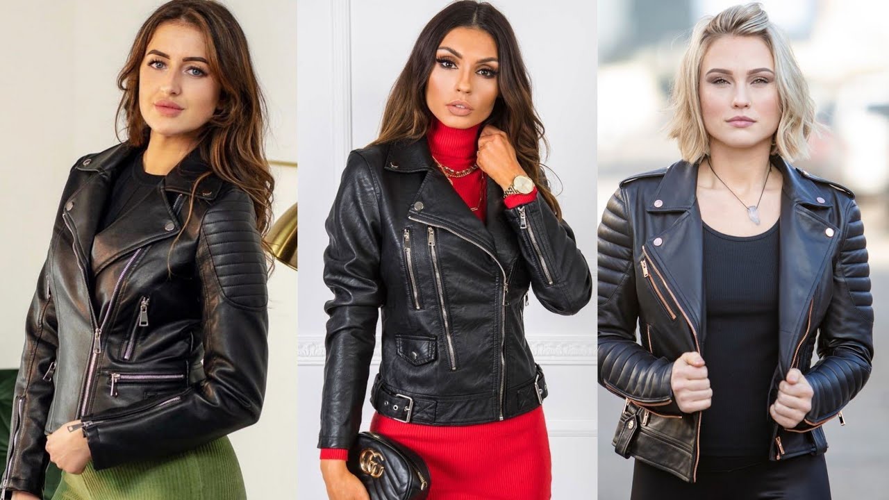 Latest Leather Jacket Design Ideas #leatherfashion #trendingvideo - YouTube