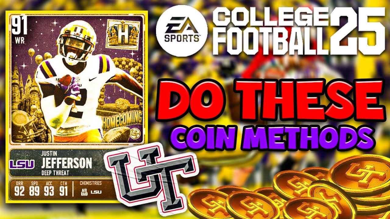 #1 COIN MAKING METHODS IN NCAA 25 COLLEGE FOOTBALL ULTIMATE TEAM! - YouTube