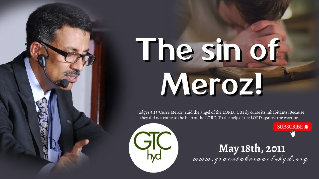 The sin of Meroz! - YouTube