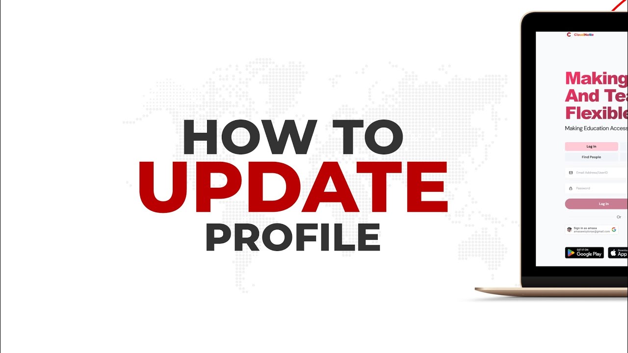 How to Update Your Profile on CloudNotte - YouTube