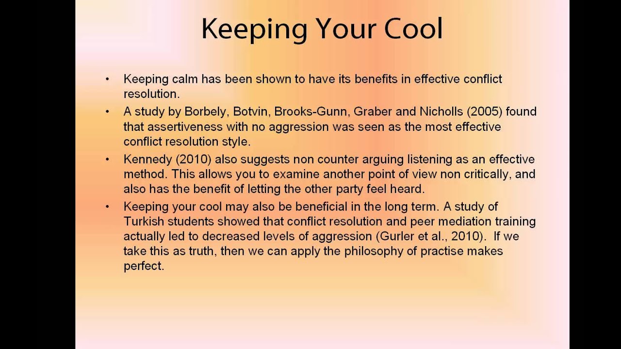 Dealing With Conflict - How To Manage Emotion for Effective Conflict ...