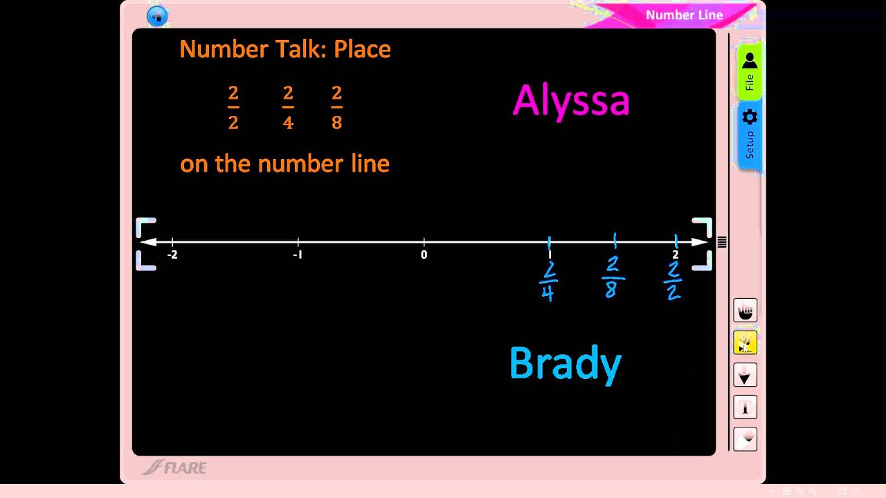 Number Line Fractions Number Talk - YouTube