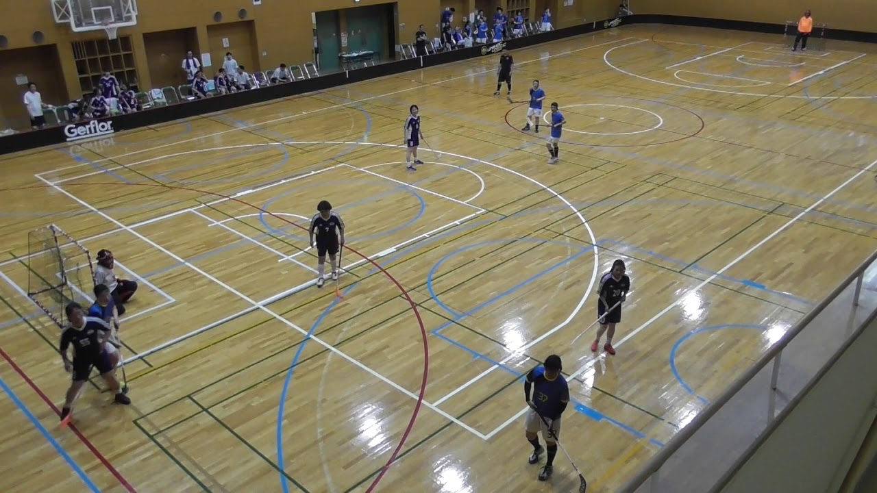 2019 Women's Japan Floorball League 国士舘大学 vs かもめ - YouTube