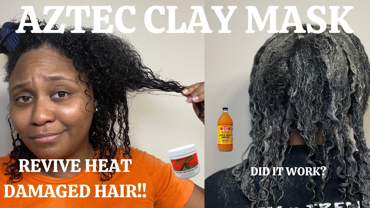 I Used the Aztec Clay Mask to Repair Heat Damaged Hair...| Did It Work ...
