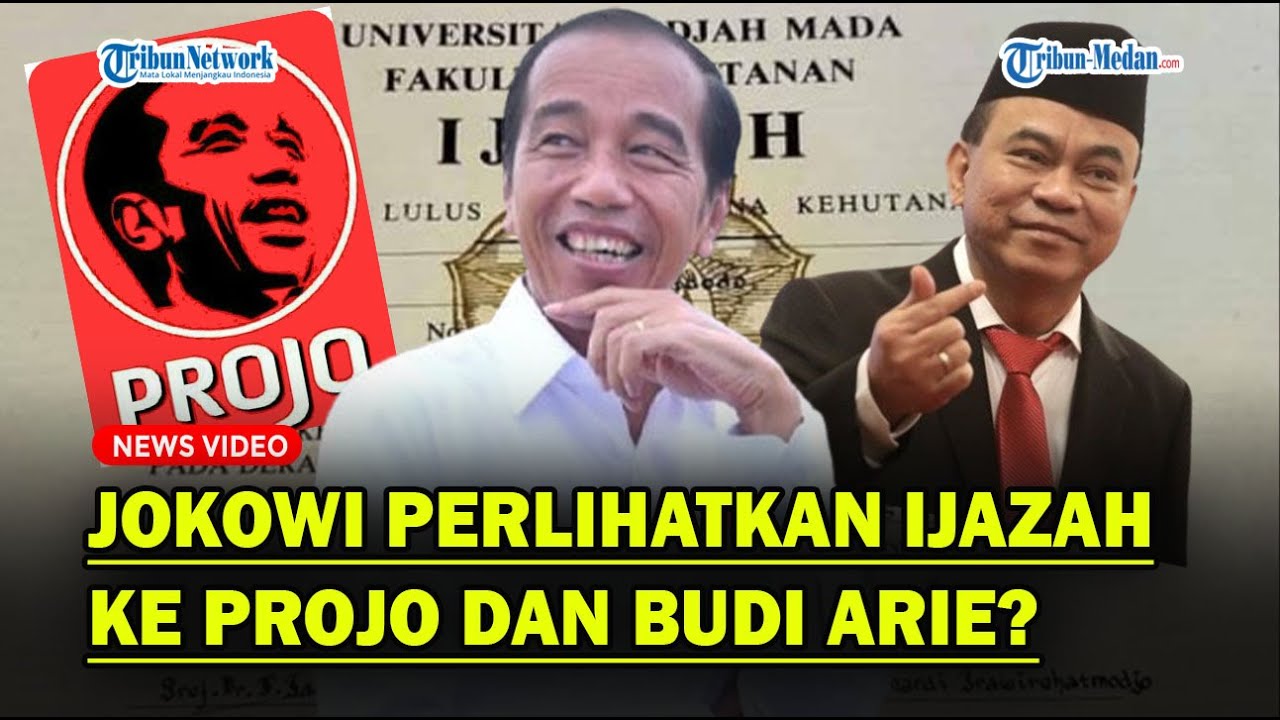 BERANI JOKOWI Perlihatkan Ijazah ke Projo dan Budi Arie - YouTube