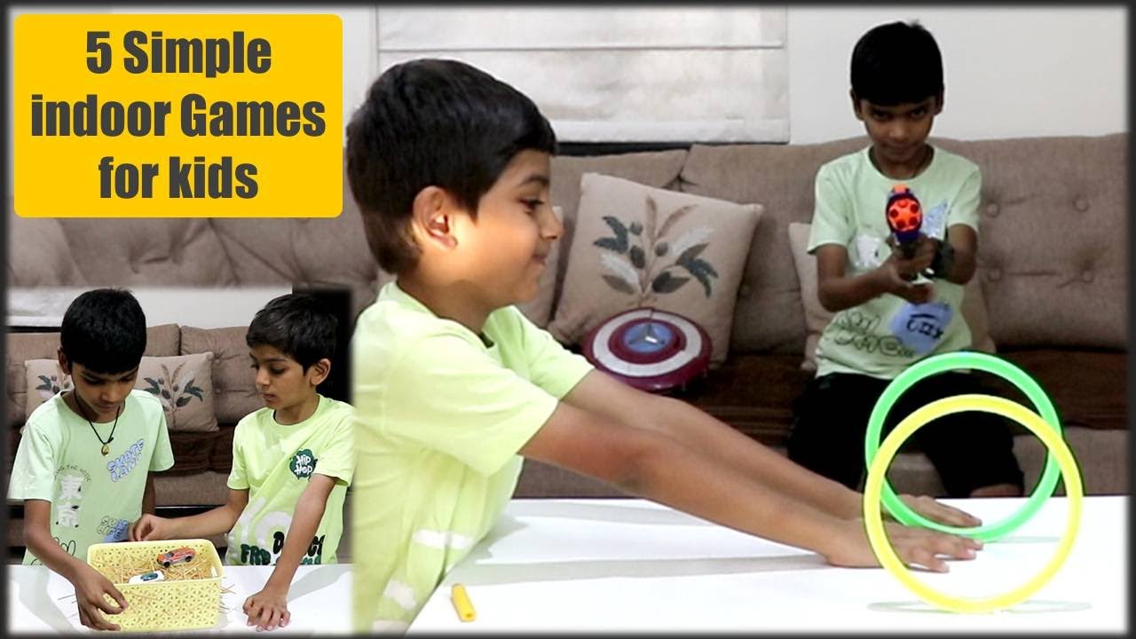 5 Simple indoor games for kids | games for kids (2025) - YouTube
