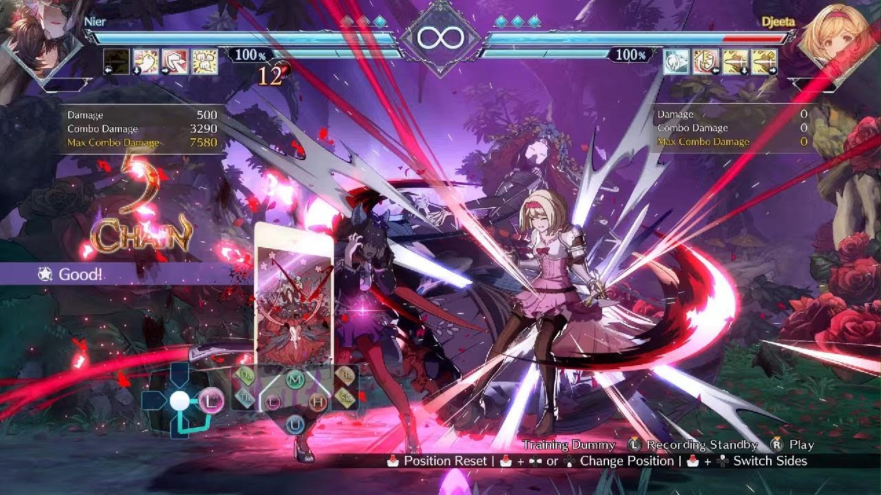 Granblue Fantasy Versus: Rising more Nier practice - YouTube