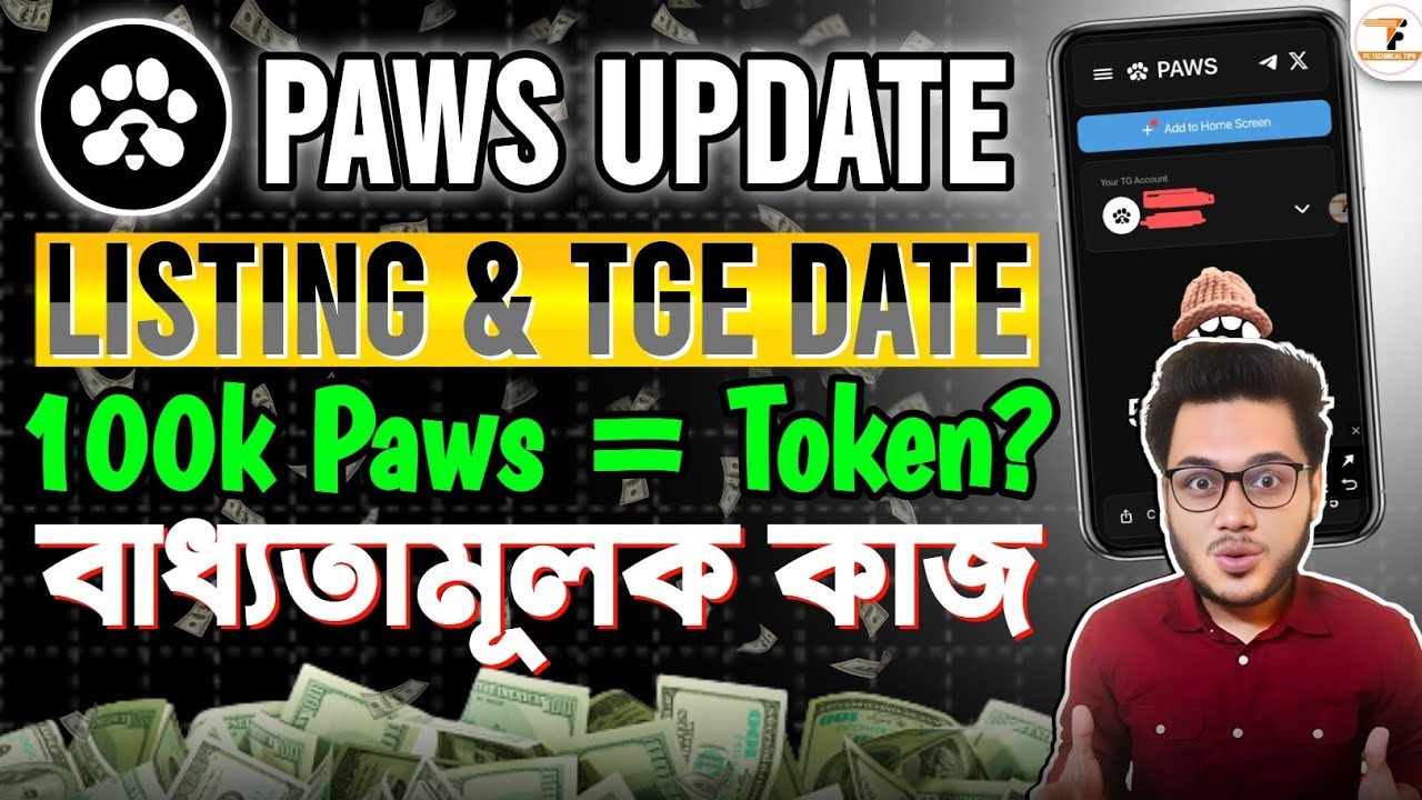 🐾Paws Listing & TGE Announced Date | Paws Point 100k = How Much Paws ...