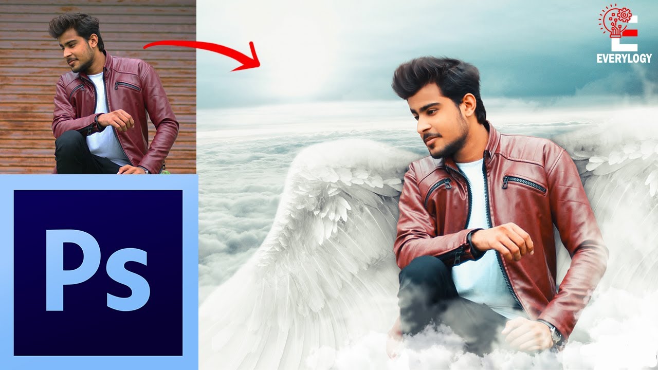 Make Angel to Anyone| Photo editing tutorial| Angle photoshop photo ...