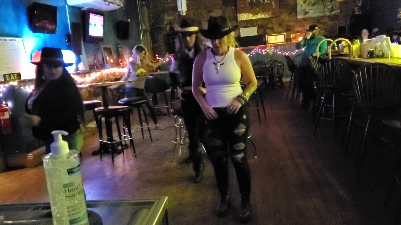 Copper City Saloon dancing Copperhead Road (the lesson) - YouTube