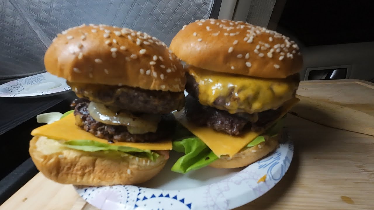 Cooking Hamburgers Inside My SUV (Full-Time Car Living) - YouTube