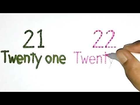 How to read and write Number | Easy Learning 21 and 22 for kids | NB ...