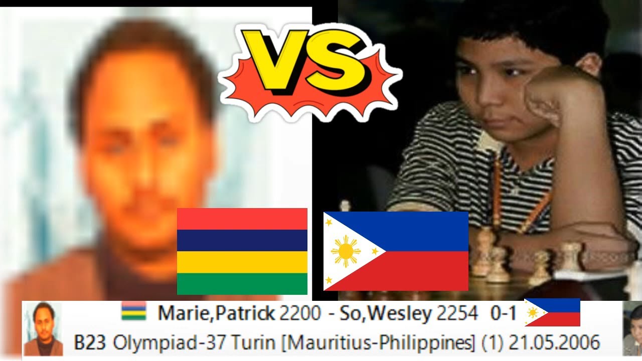 12 Years Old Wesley So and his First Chess Olympiad Game ~ Former Chess ...