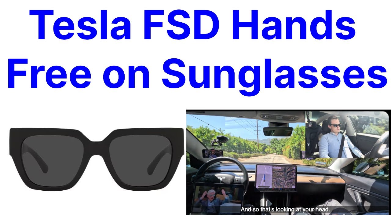 Tesla FSD 12.5 Hands Free on Sunglasses - YouTube