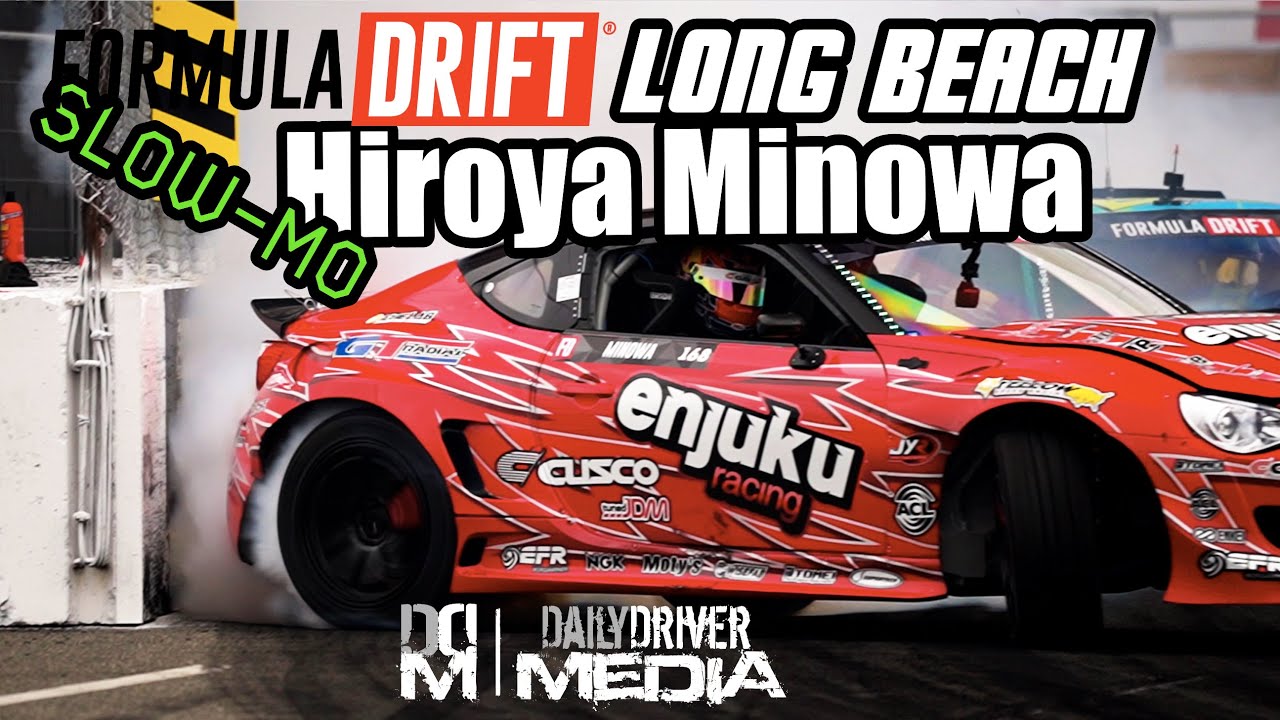 Formula Drift SLOW-MO - Hiroya Minowa - Long Beach - YouTube