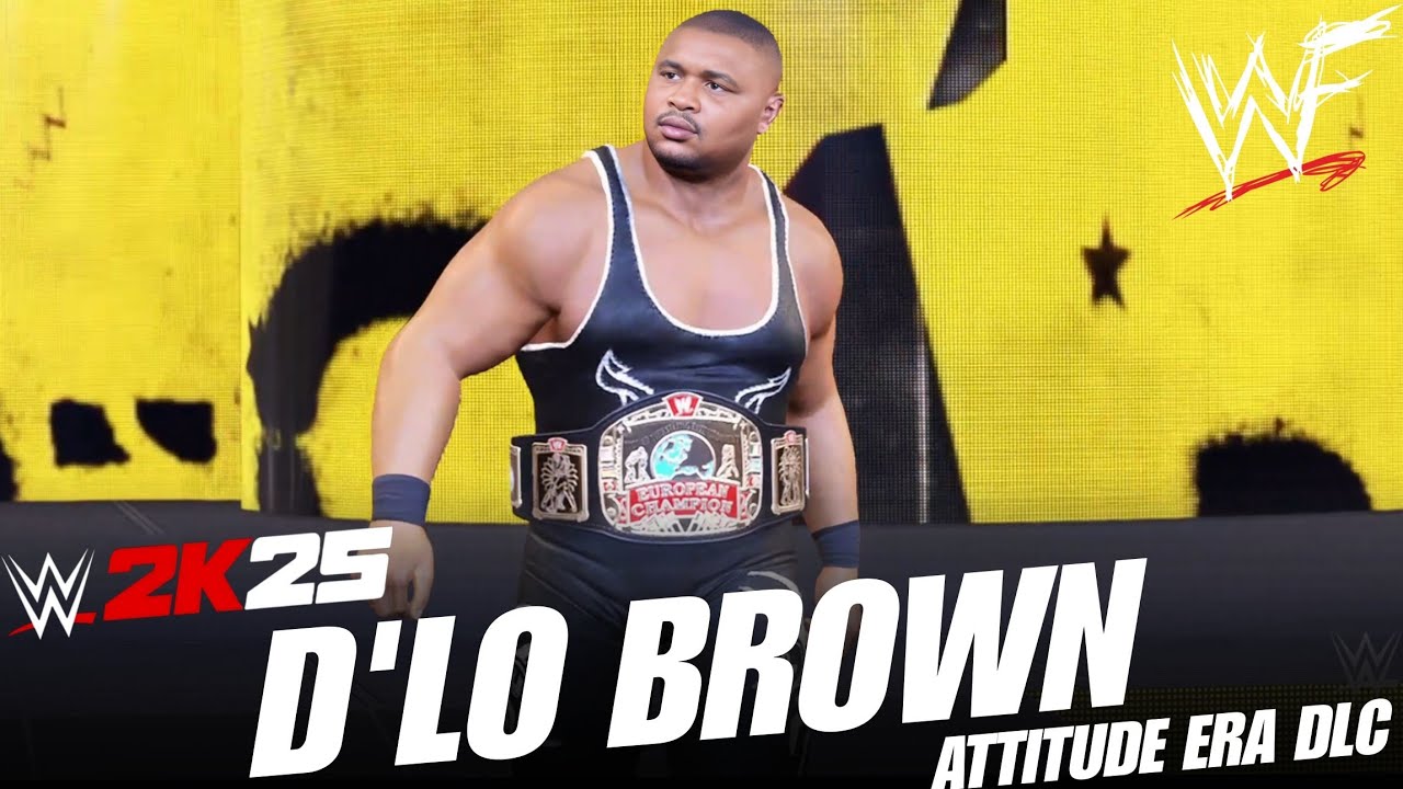 WWE 2K25 D'LO BROWN ATTITUDE ERA DLC w/ Entrance Theme & GFX Pack ...