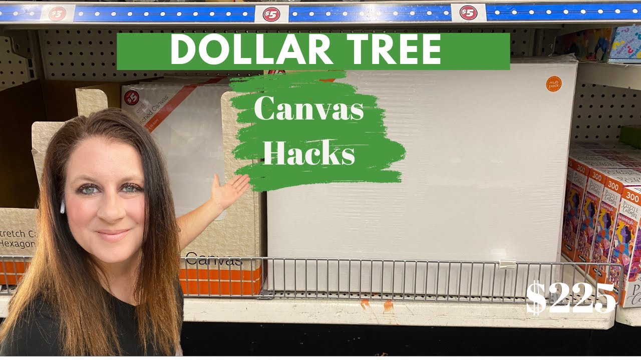 GENUIS DIY Crafts using DOLLAR TREE Canvas - YouTube