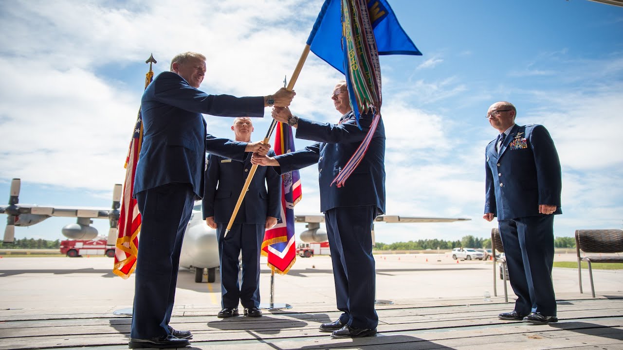 153d Airlift Wing Change of Command - YouTube